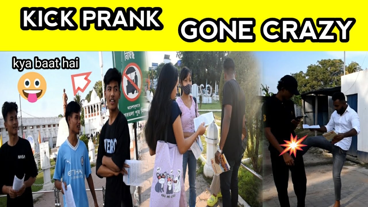 KICK PRANK GONE CRAZY😂😂 || 2 STAR PRANK BOYS || FUNNY PRANK VIDEO - YouTube