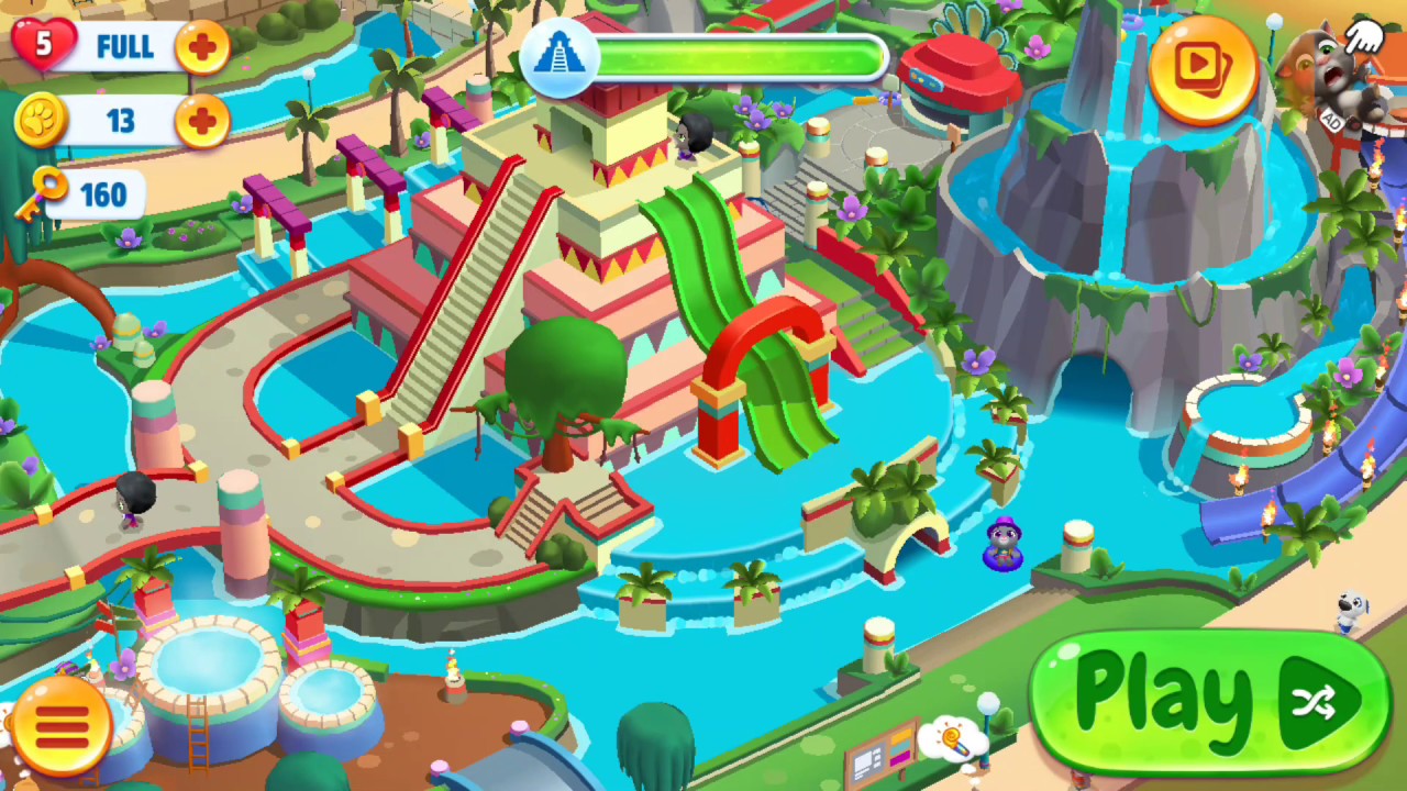 Talking Tom Pool.Bonus Level-21 - YouTube