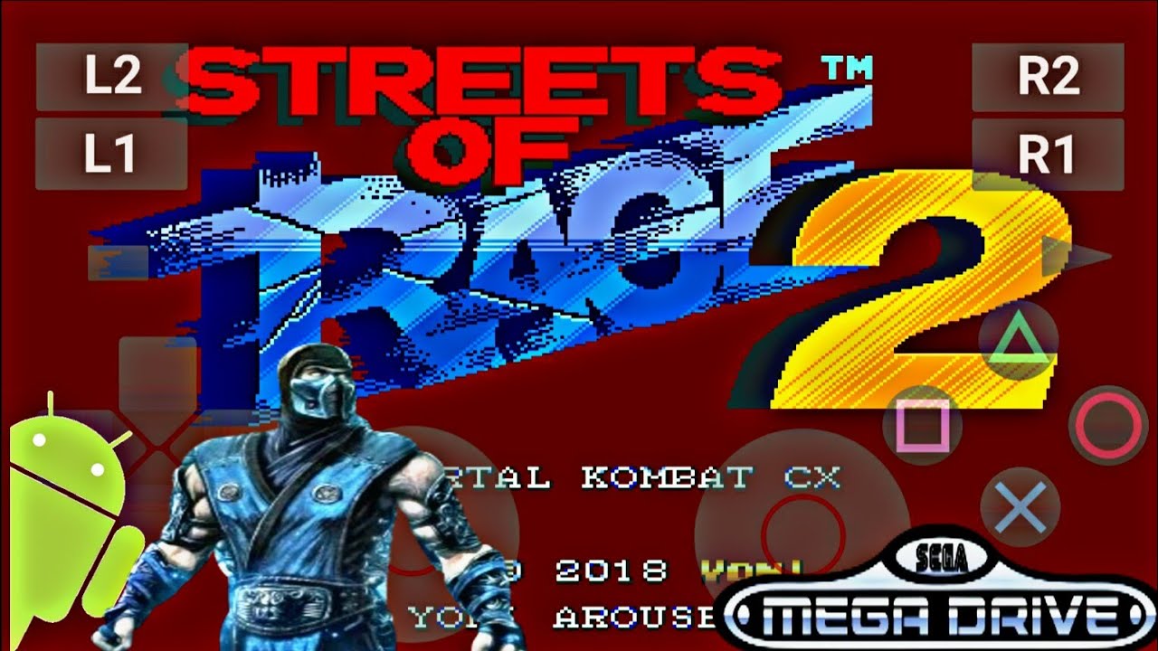 STREETS OF RAGE 2 MOD DO MORTAL KOMBAT CX ROM HACK GAMEPLAY 🎮ANDROID ...