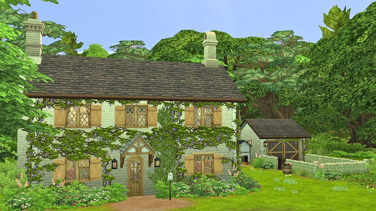 Cottage Farm - Sims 4 - Speed Build - YouTube