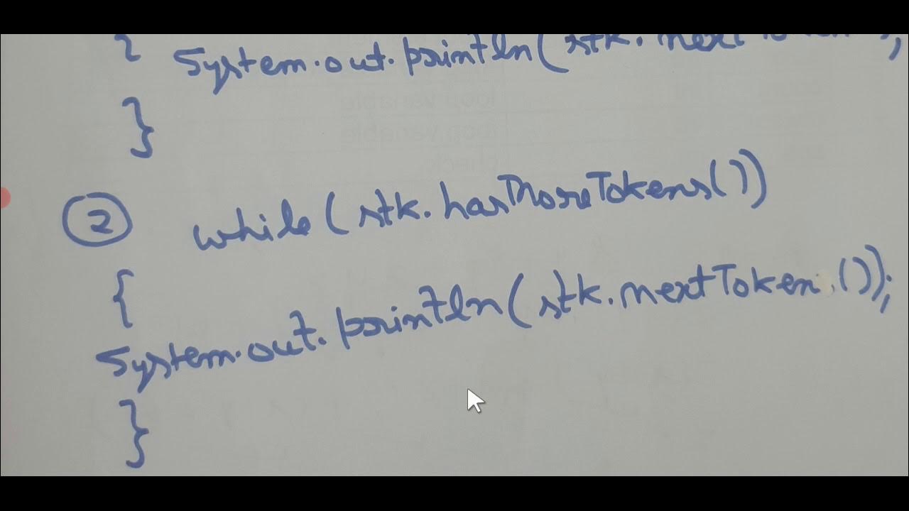 StringTokenizer application in Java program | isc computer practical ...