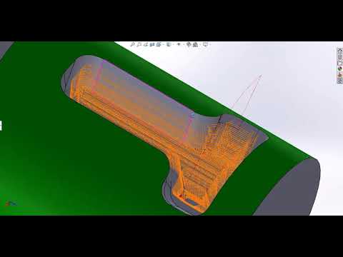 Four axis programming in solidCAM - YouTube