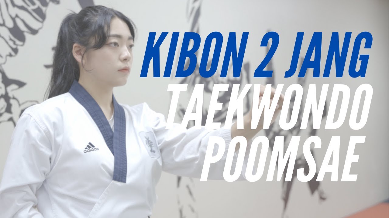 Taekwondo Poomsae: Kibon 2 Jang (Step by Step, Follow Along, Front, Rear View) - YouTube