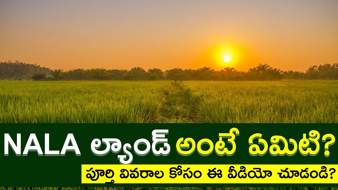 What is NALA Land? || Non-Agricultural Lands Assessment Act Details in ...