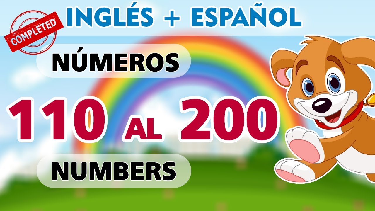 ⭐Números del 110 al 200 en Inglés y Español 🧠🙋‍♀️I Numbers 110 to 200 ...