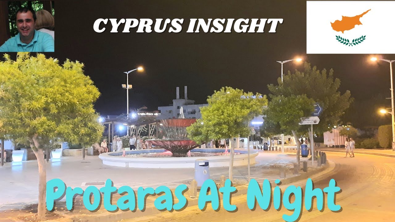Protaras Cyprus at Night: A Tour of the beautiful Strip - YouTube