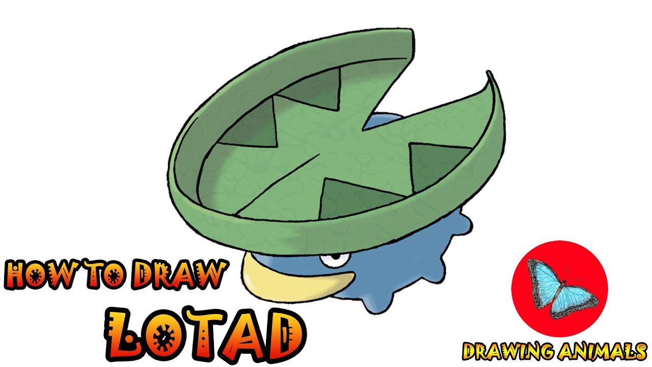 How To Draw Lotad Pokemon | Coloring and Drawing For Kids - YouTube