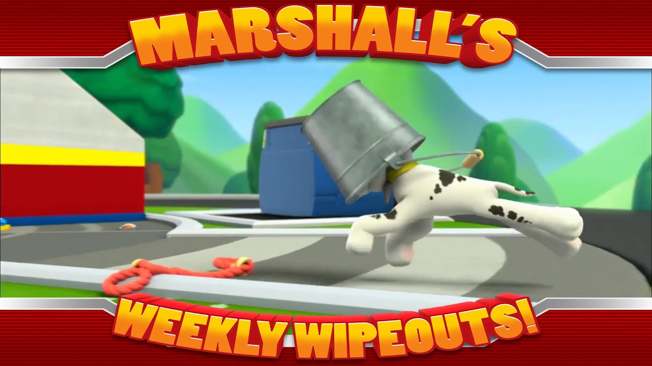 Marshall's Weekly Wipeouts! (Season 1 - Pups Save The Bunnies) - YouTube