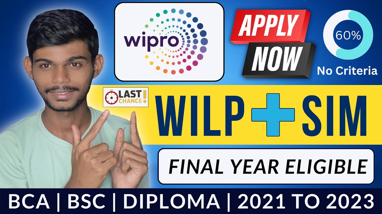 Wipro WILP And SIM Program 2023 | Don't Miss This Opportunities ...