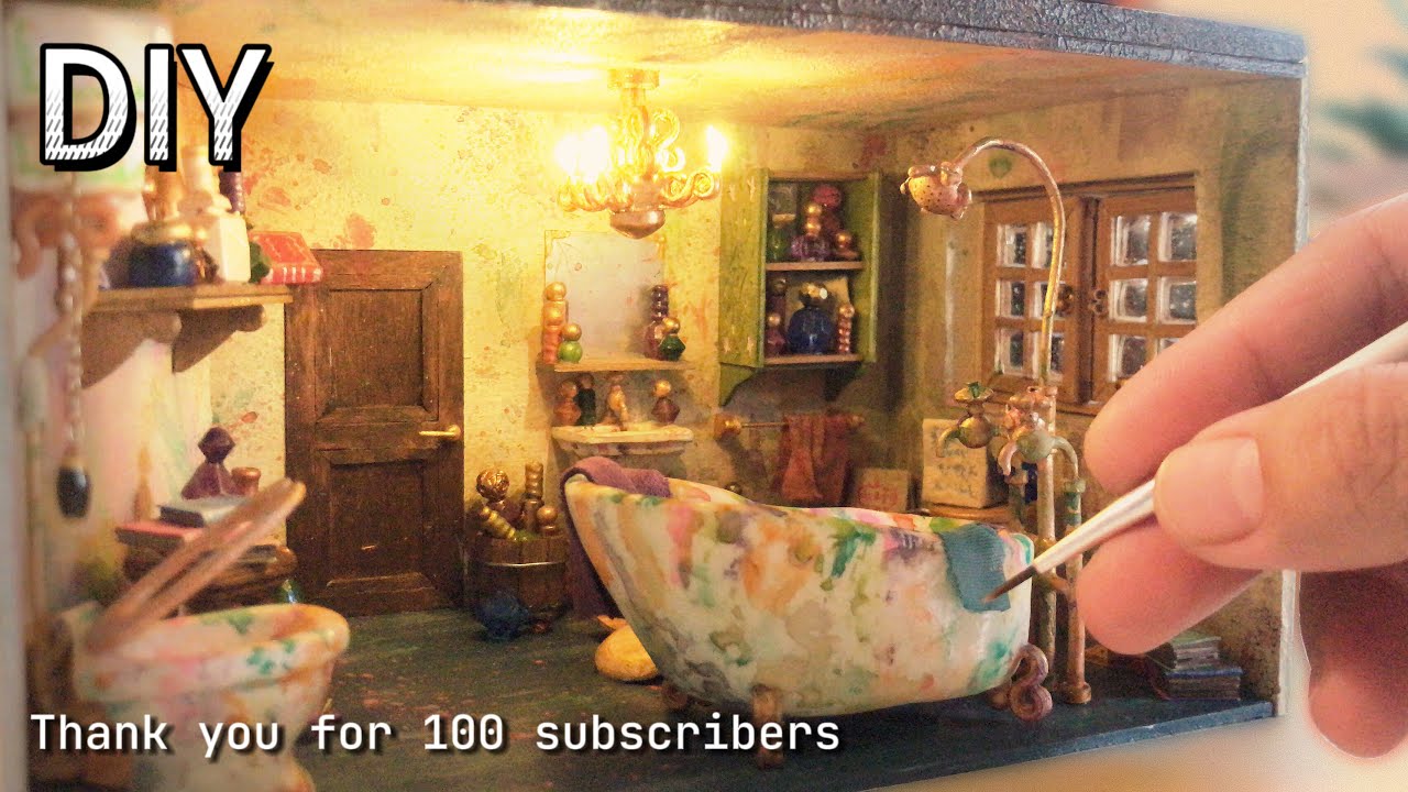 Making Howl’s Bathroom | Howl’s Moving Castle Diorama - YouTube