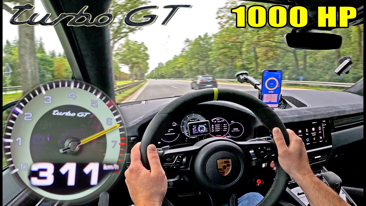 1000HP PORSCHE CAYENNE TURBO GT is INSANE on an UNLIMITED AUTOBAHN ...