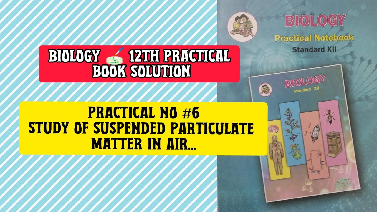 Study of suspended particulate matter in air MH board class 12th ...