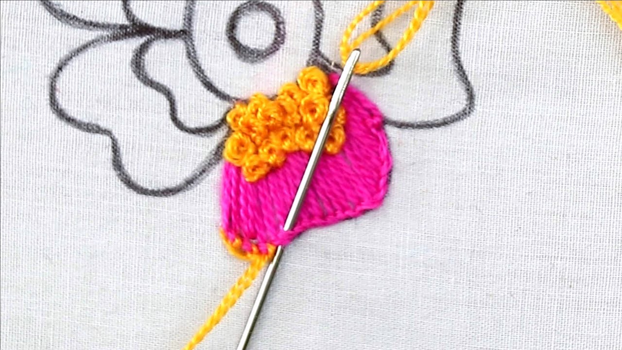 very creative and colorful needle point art flower embroidery designs ...