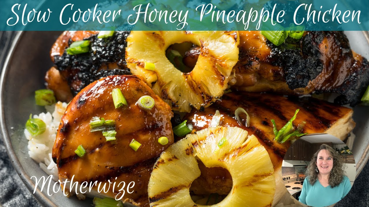 Easy Slow Cooker Honey Pineapple Chicken, Delicious Crock Pot Recipe - YouTube