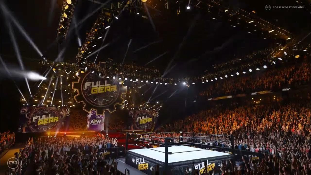 AEW Full Gear 2022 Custom Stage & Arena Concept Animation - YouTube