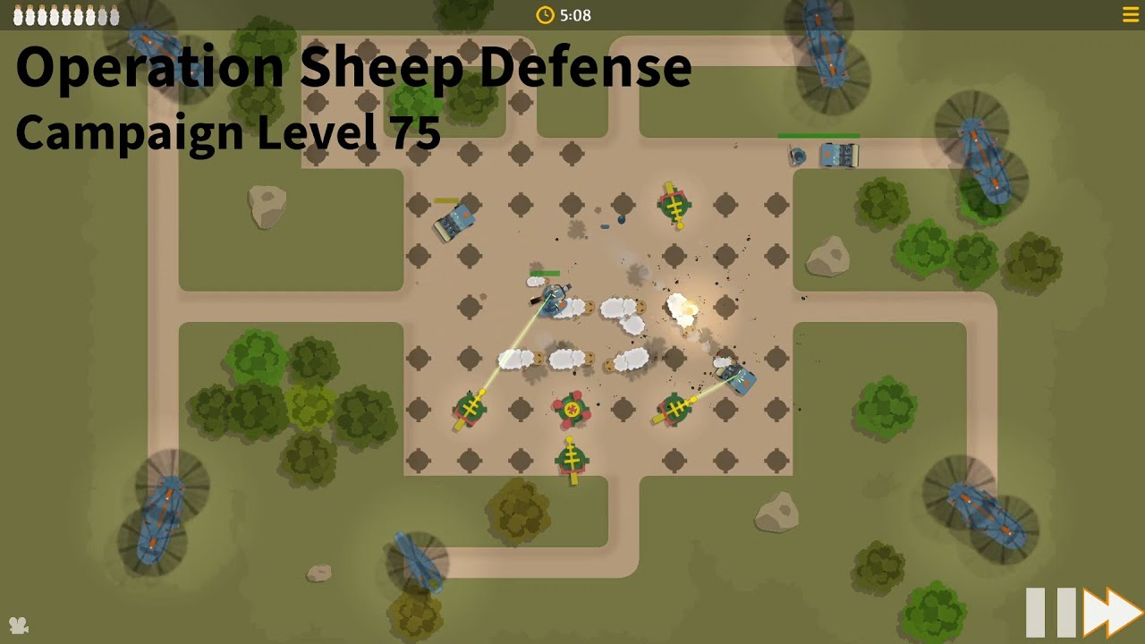 Operation Sheep Defense Campaign Level 75 - YouTube