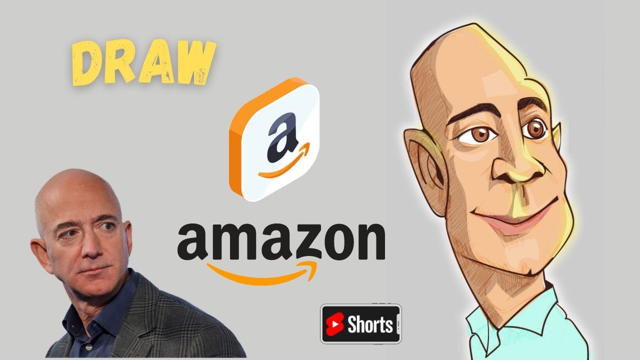 Jeff Bezos Drawing || Jeff Bezos Cartoon drawing || How To Draw Jeff ...
