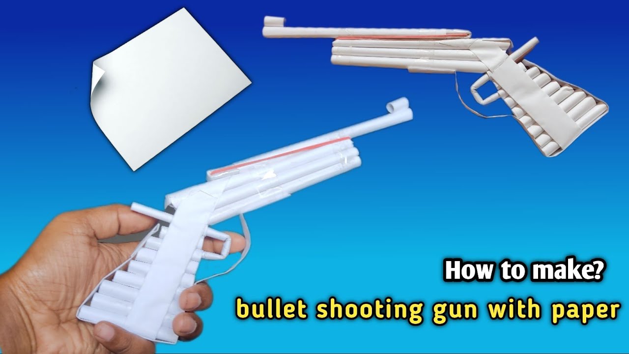 how make bullet shooting gun | @jayantacreations#papercraft #easymaking ...