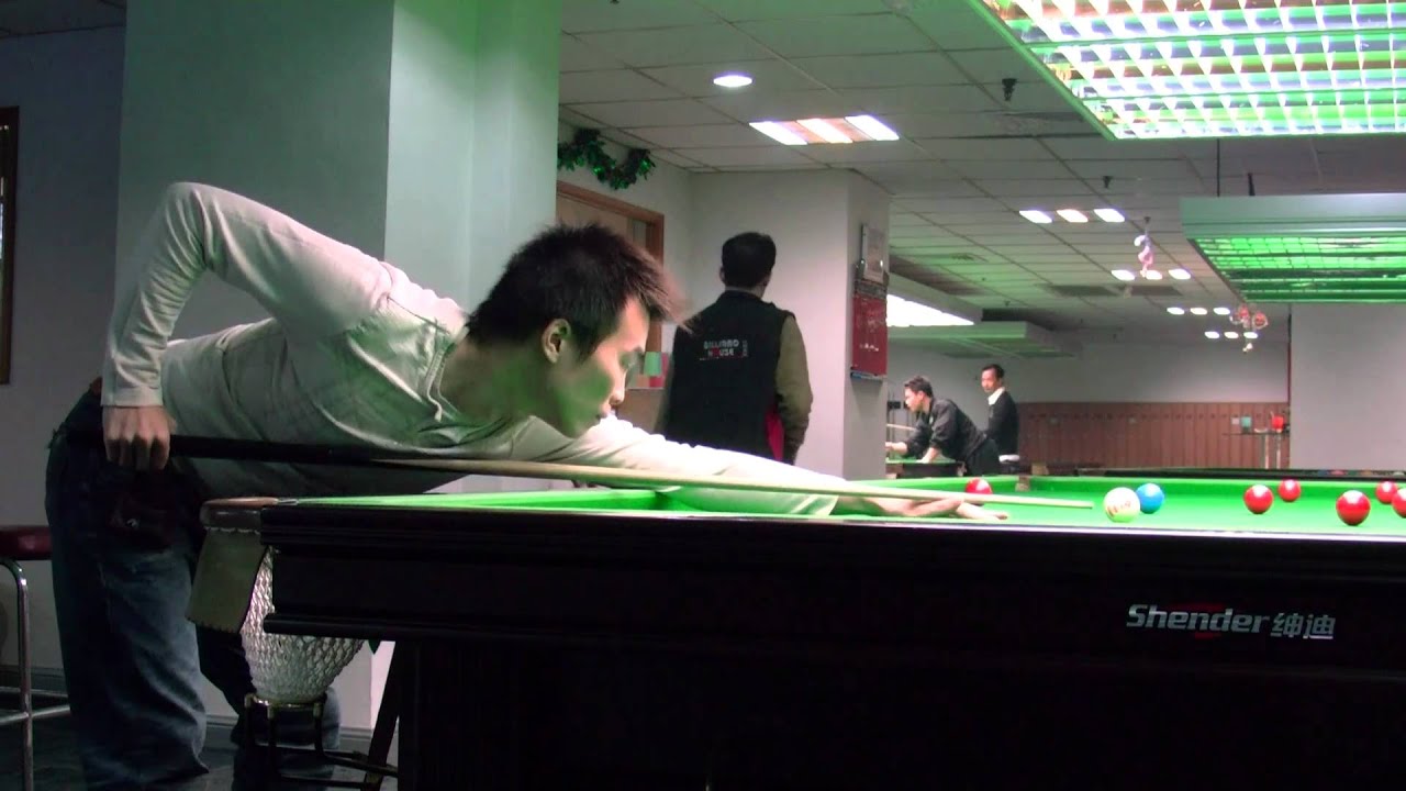Snooker practice 2 - side view (15-12-2010) - YouTube
