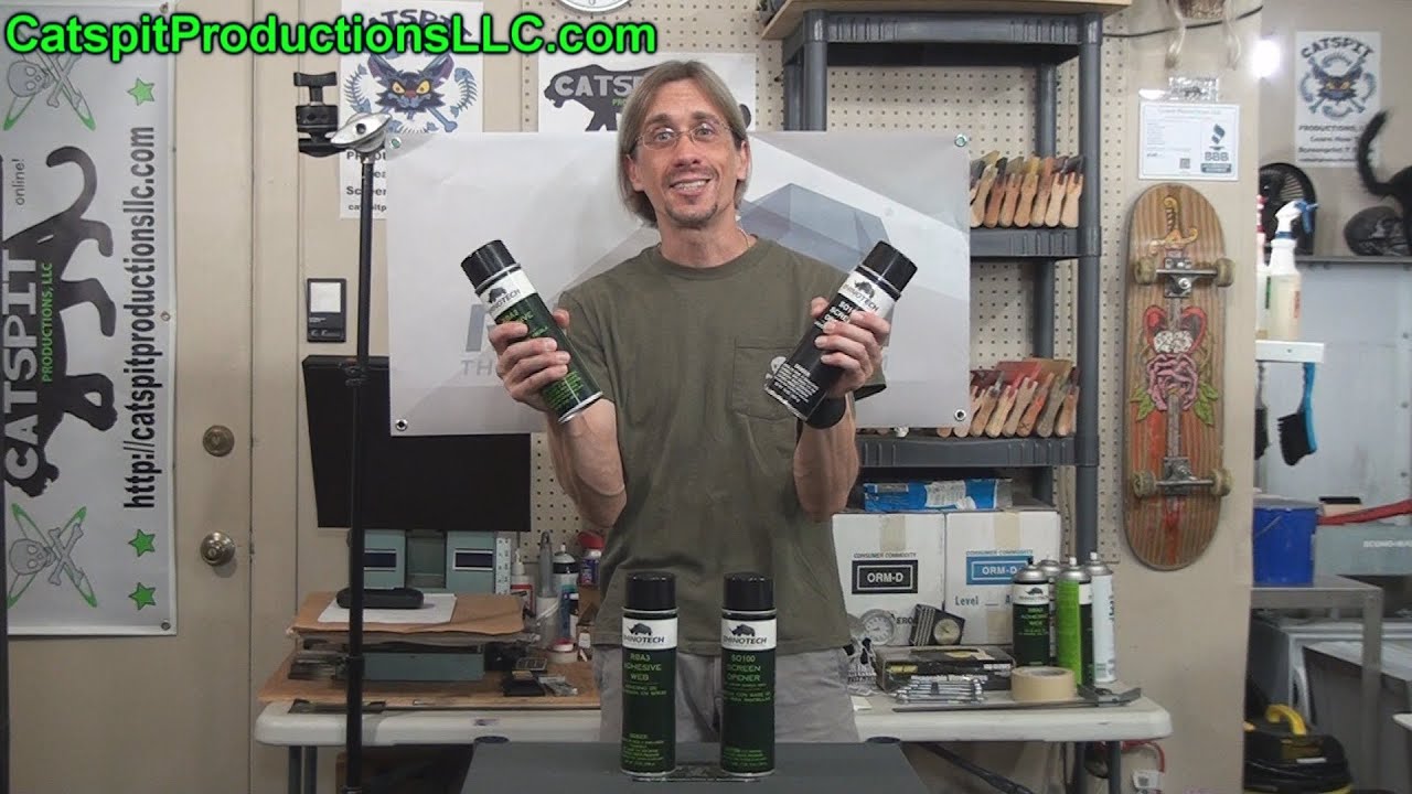 Screenprinting Give Away: Free Spray Tacks & Screen Openers - YouTube