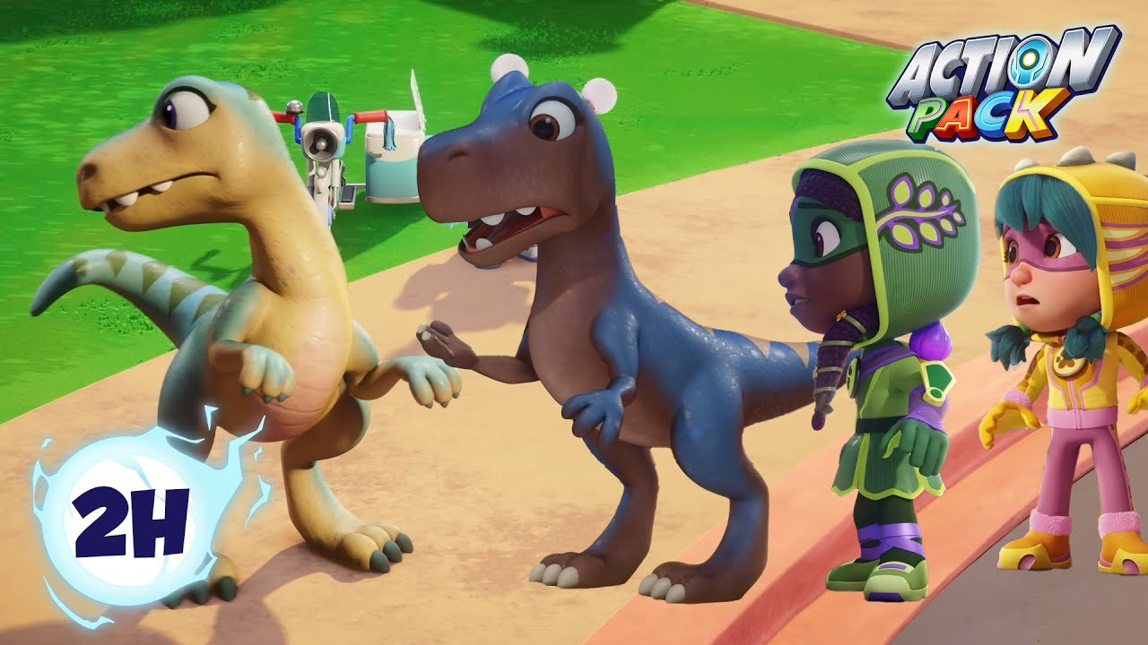 Dinah Rex Turns the Town Into DINOSAURS! | Action Pack | Kids Tv Shows ...