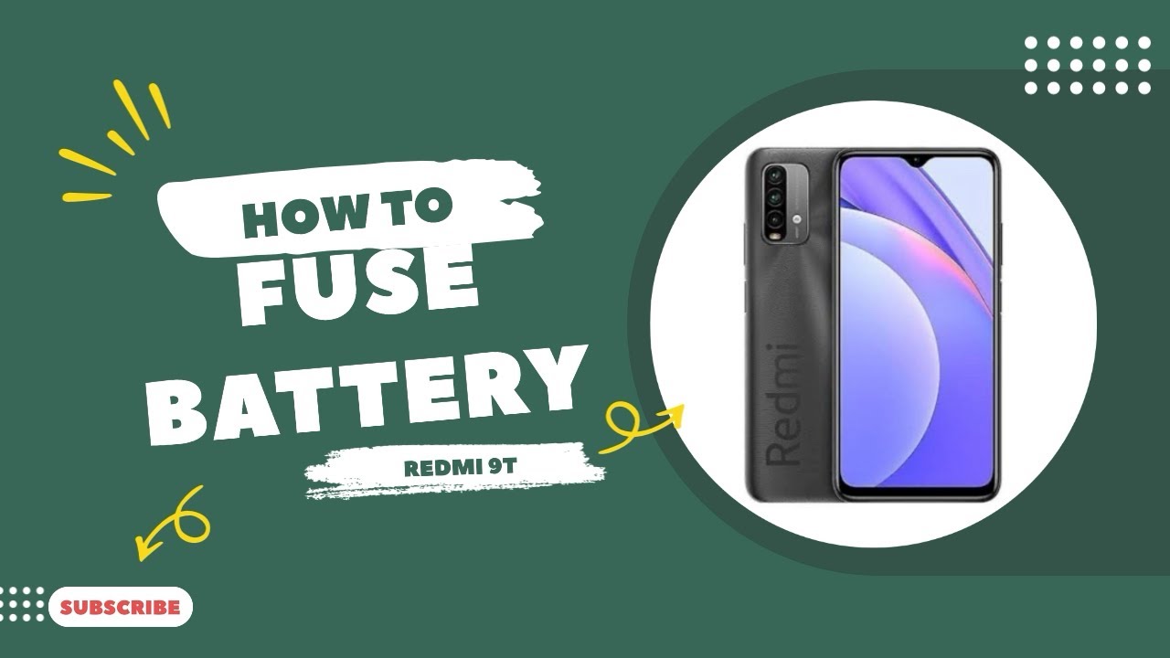 How to Fuse Battery Redmi 9T ‼️ - YouTube