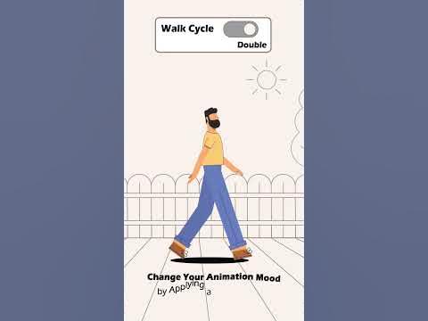 Walk Cycle To Double Bounce Walk cycle Animation in After Effects - YouTube