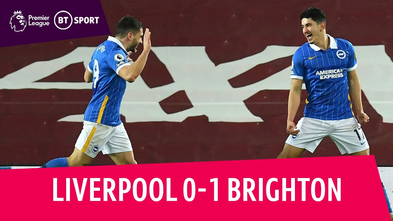 Liverpool v Brighton (0-1) | Seagulls take shock win at Anfield ...