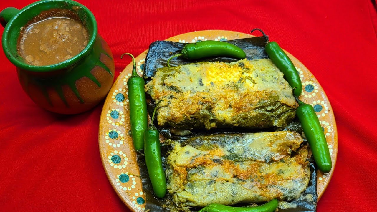 Tamales hoja plátano santa chipilin te encantara - YouTube