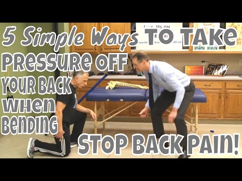5 Simple Ways to Take Pressure Off Your Back When Bending- STOP Back Pain!