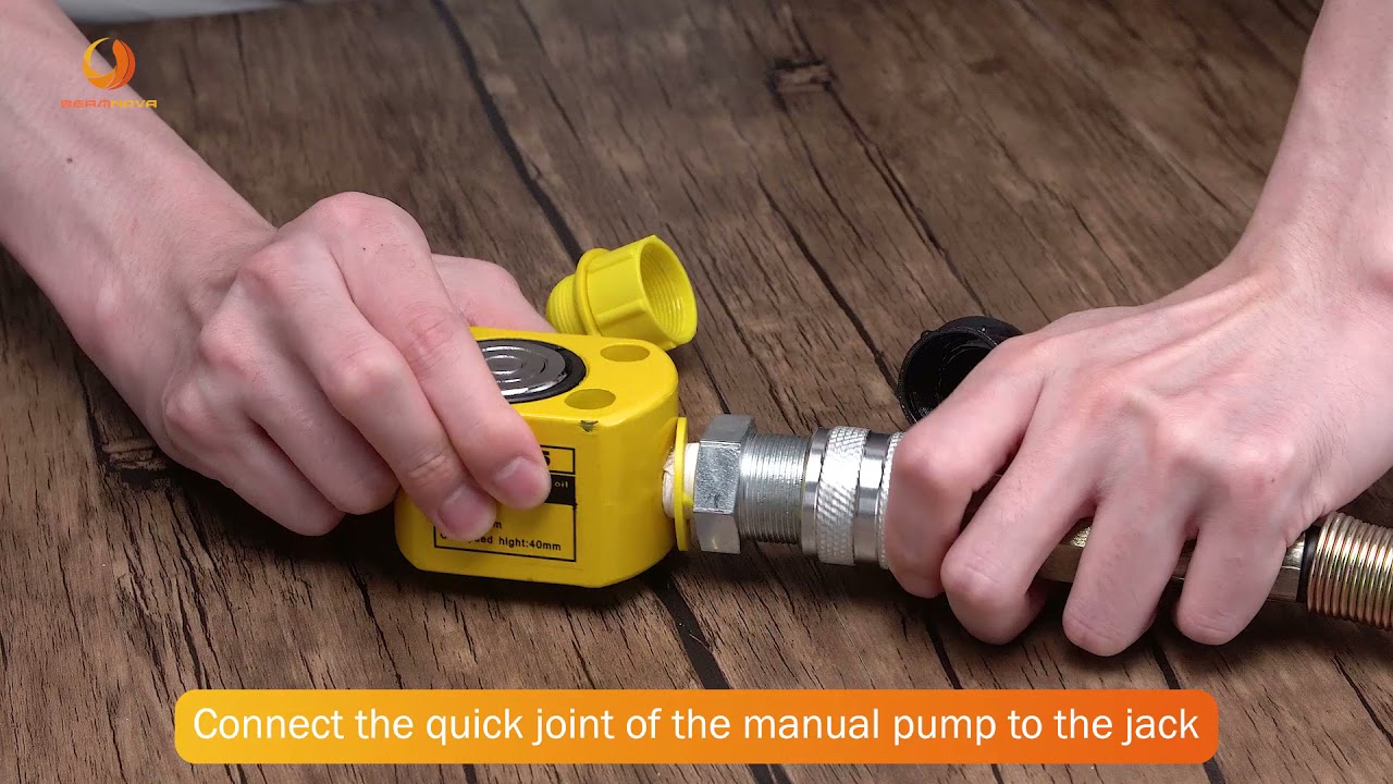 BEAMNOVA Mini Hydraulic Jack Portable Low Profile 5 Ton Ram Kit ...