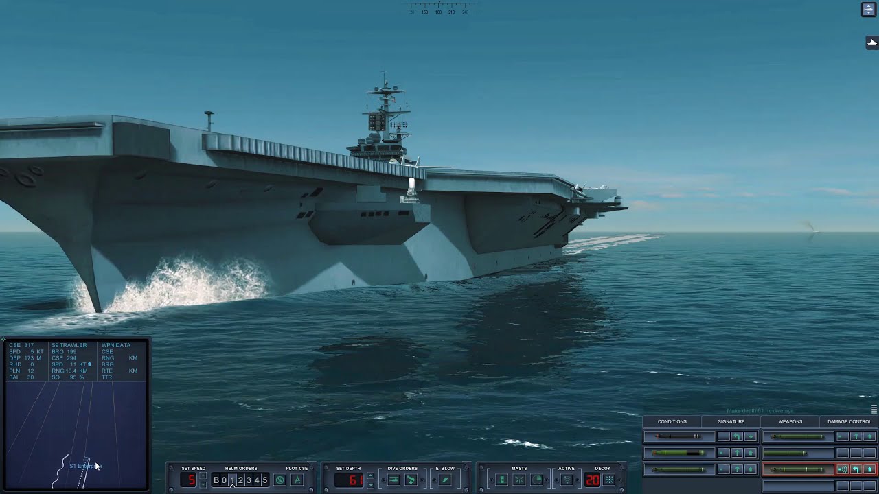 SINKING USS ENTERPRISE CARRIER GROUP - COLD WATERS EPIC MOD - YouTube