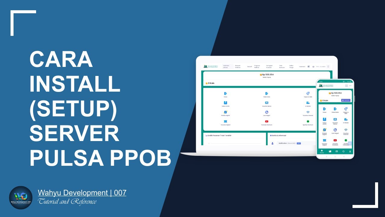 CARA INSTALL SETUP SERVER PULSA PPOB - YouTube