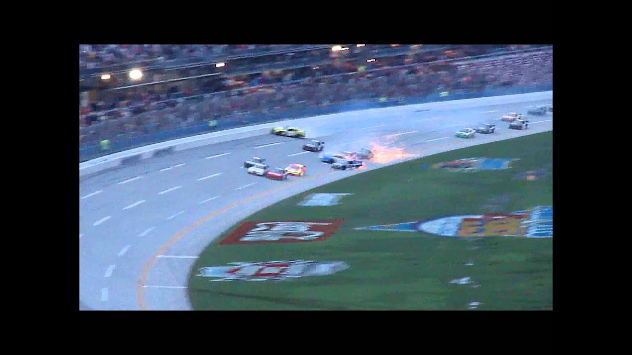 Last Lap Crash in 2013 Aaron's 312 - YouTube