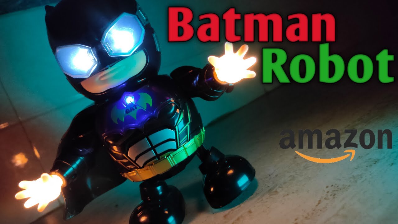 Dancing batman Robot Action toy with lights and music unboxing & play # ...