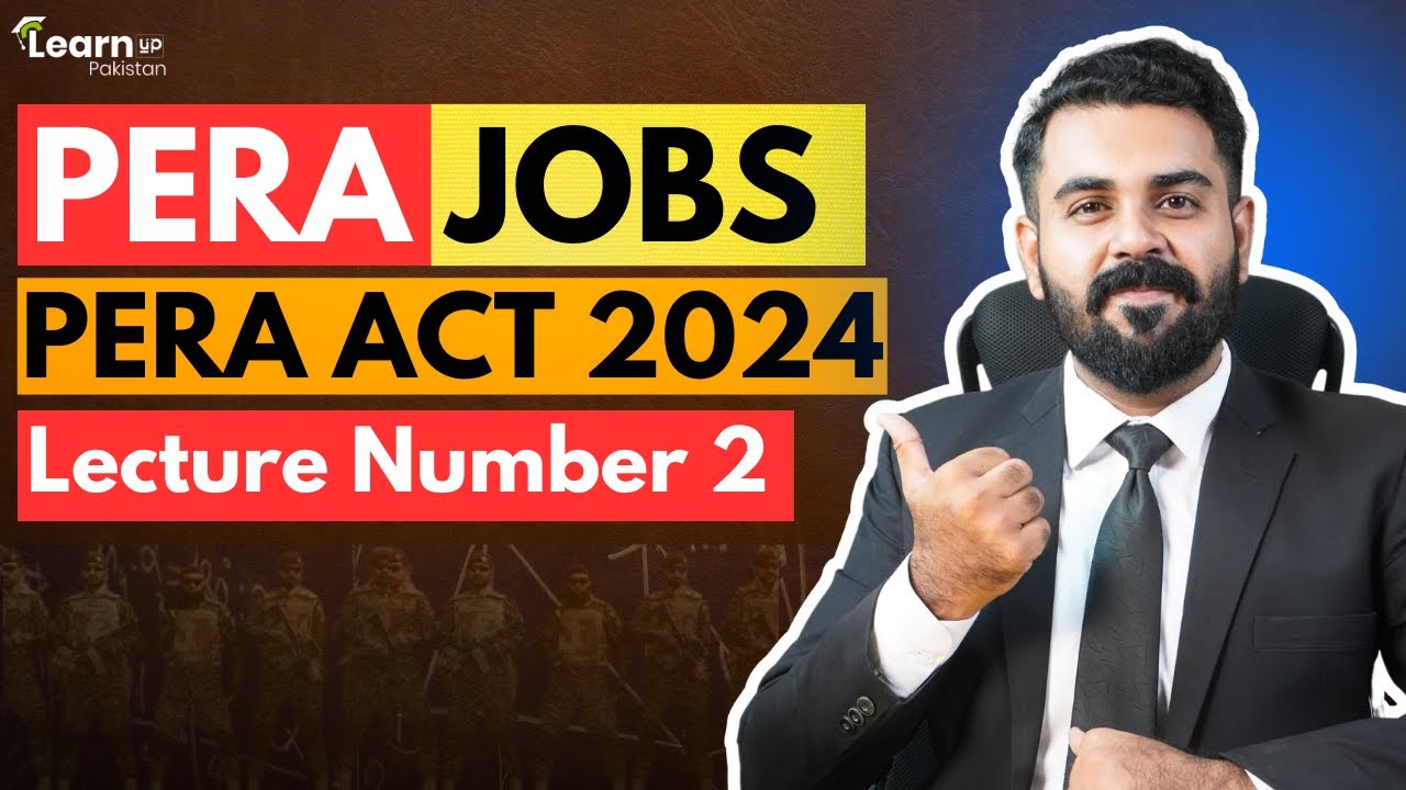 PERA ACT 2024 LECTURE NO 2 | PERA PREPARATION LECTURES | LEARNUP ...