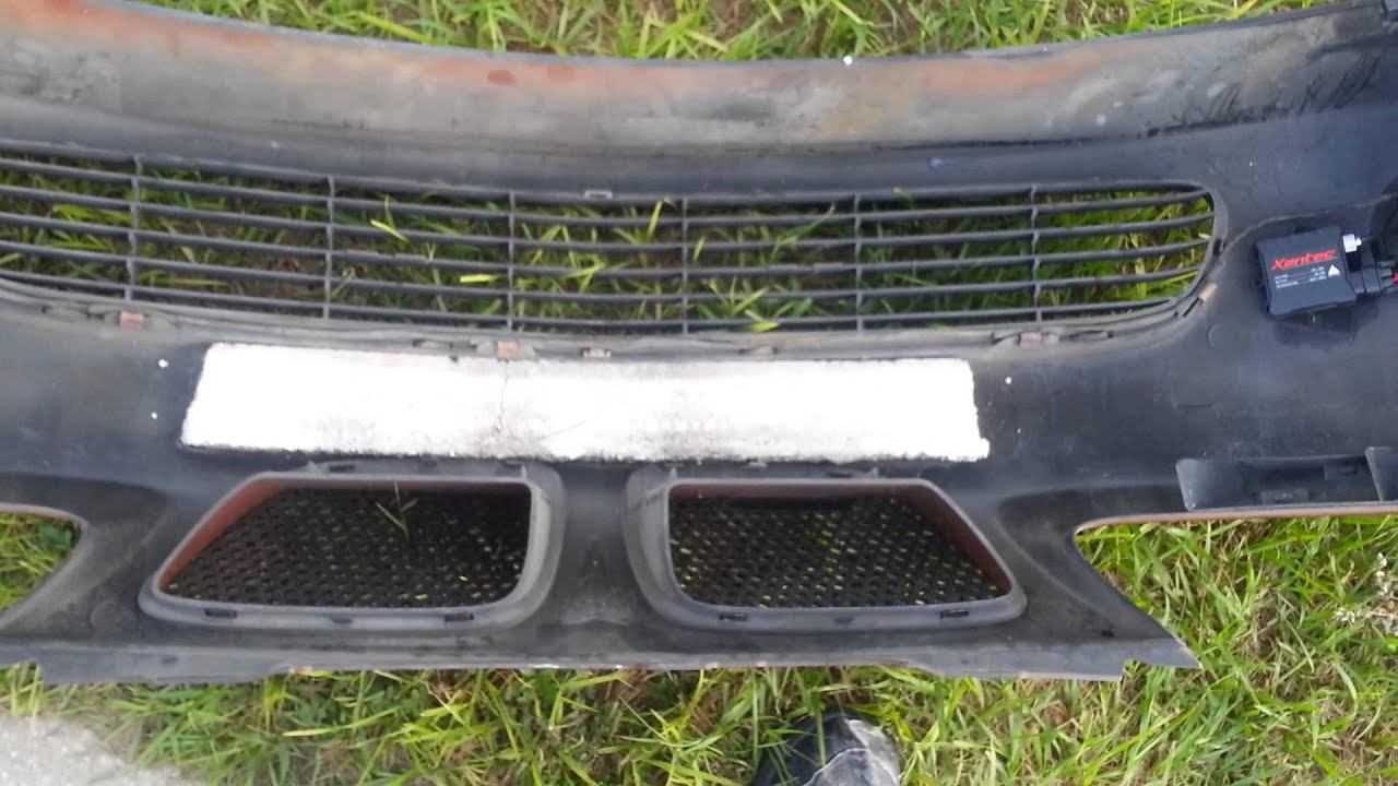 04-06 GTO Front bumper fix - YouTube