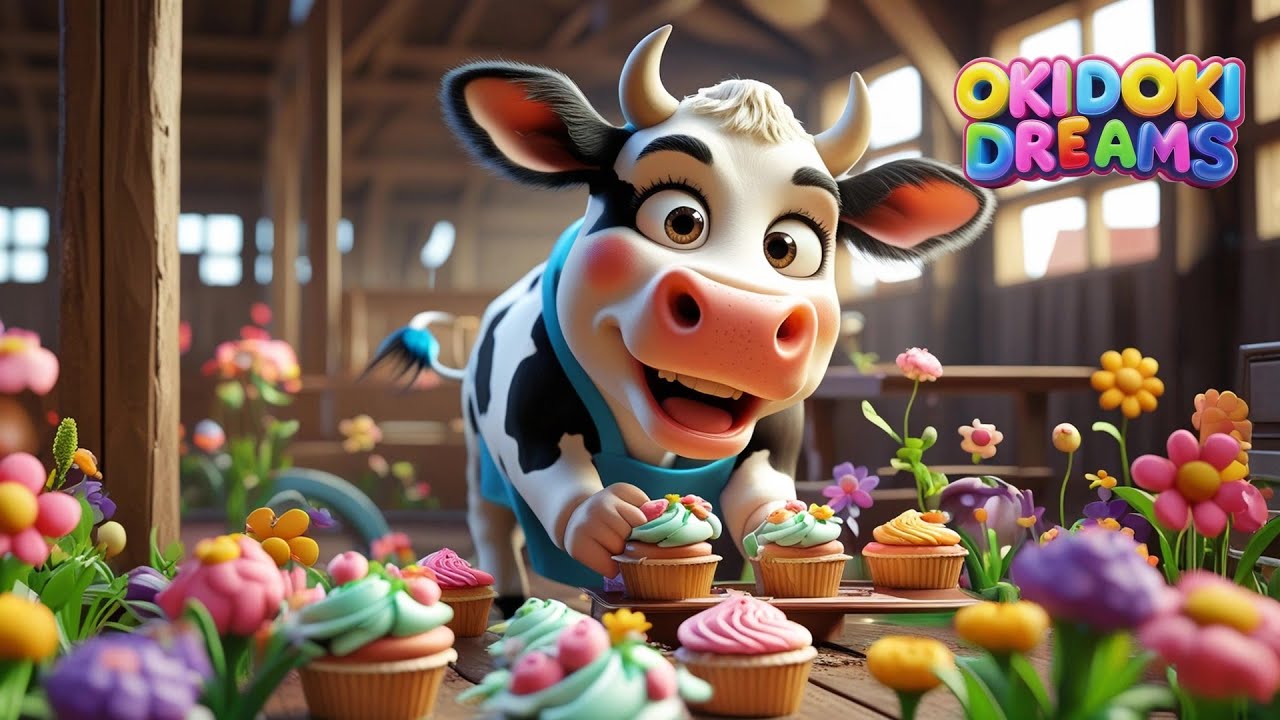 🐮 The Jumping Cow | The Cow Jumped Over the Moon! | Hey Diddle Diddle ...
