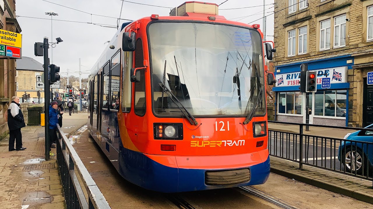 Stagecoach Sheffield SuperTram 121 From Halfway To Malin Bridge - YouTube