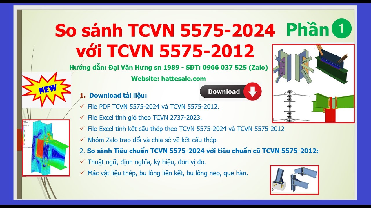 So sánh TCVN 5575-2024 và TCVN 5575-2012 Phần 1- Download tài liệu đính ...