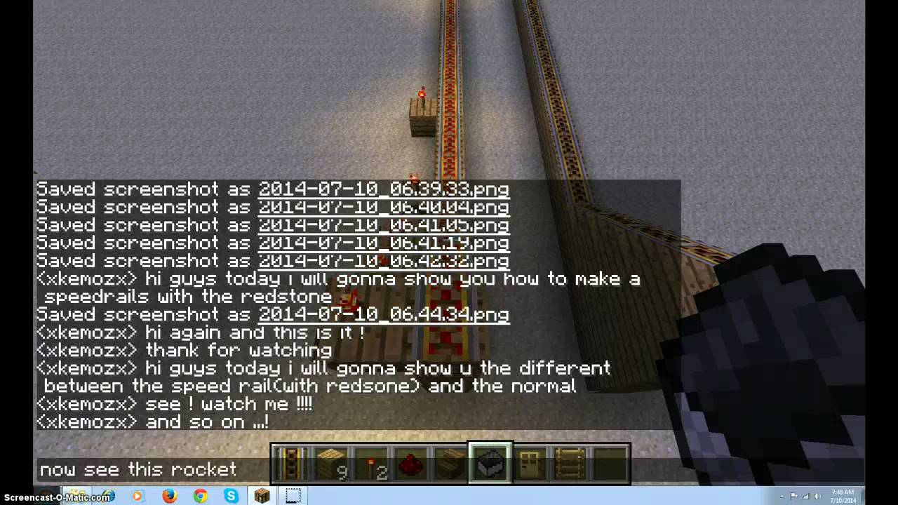 Minecraft - The Difference Between The Powered Rail(With Redstone ...