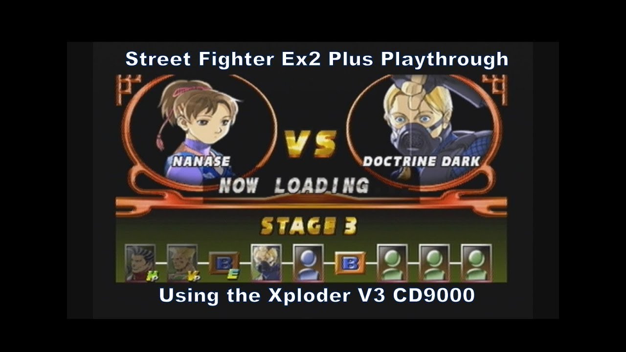 Street Fighter Ex2 Plus Nanase Playthrough using the Xploder V3 CD9000 ...