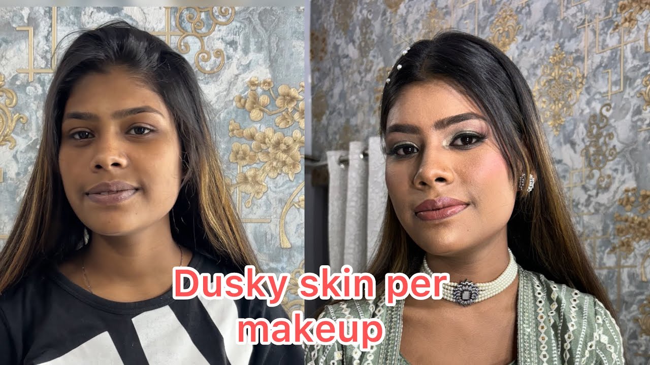 Dusky \ Dry skin makeup step by step😍😍|| Party makeup for real client ...
