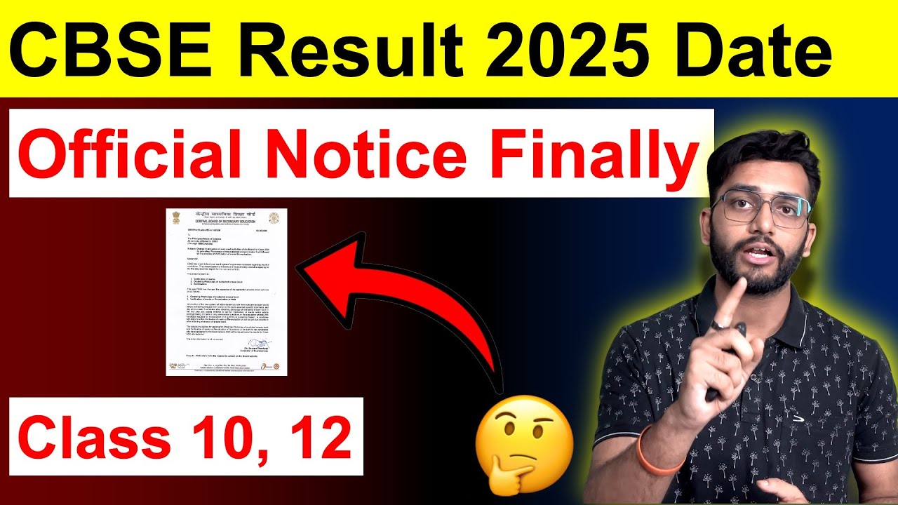 🚨 BREAKING NEWS: CBSE Result 10th & 12th Official Notice Finally 📅 ...