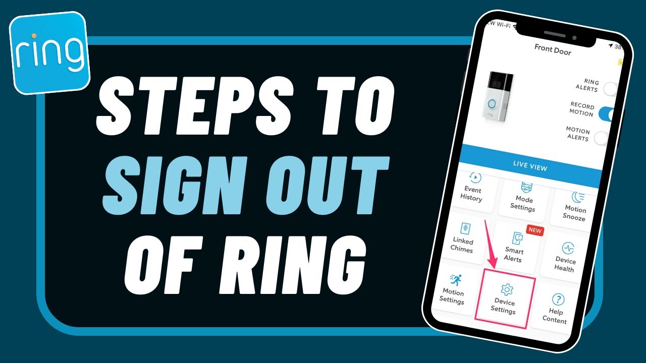 How to Logout of Ring App - Sign-Out Ring Application ! - YouTube