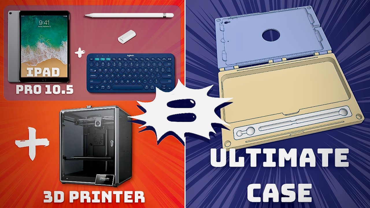 DIY iPad Pro Case: A 3D Printing Adventure! 🛠️ #tinkercad #ipad #k1max ...