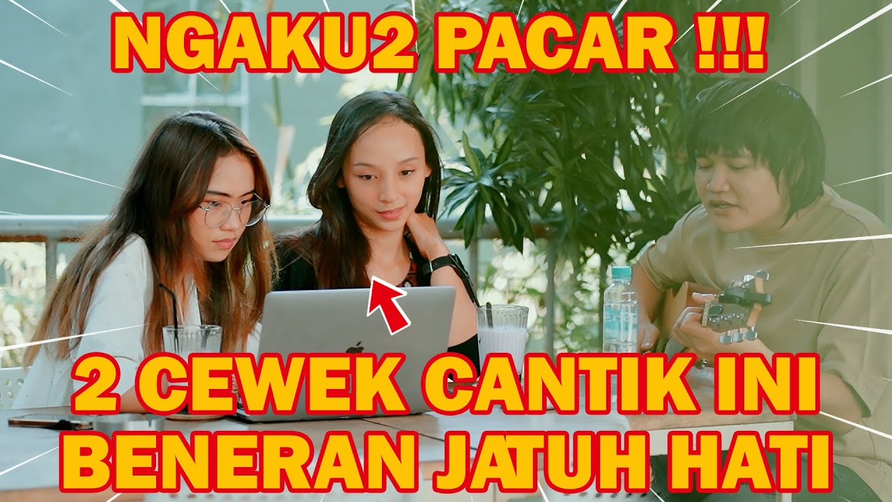 PRANK CAFE !! NGAKU2 JADI PACARNYA 2 CEWEK CANTIK INI BENERAN JATUH ...