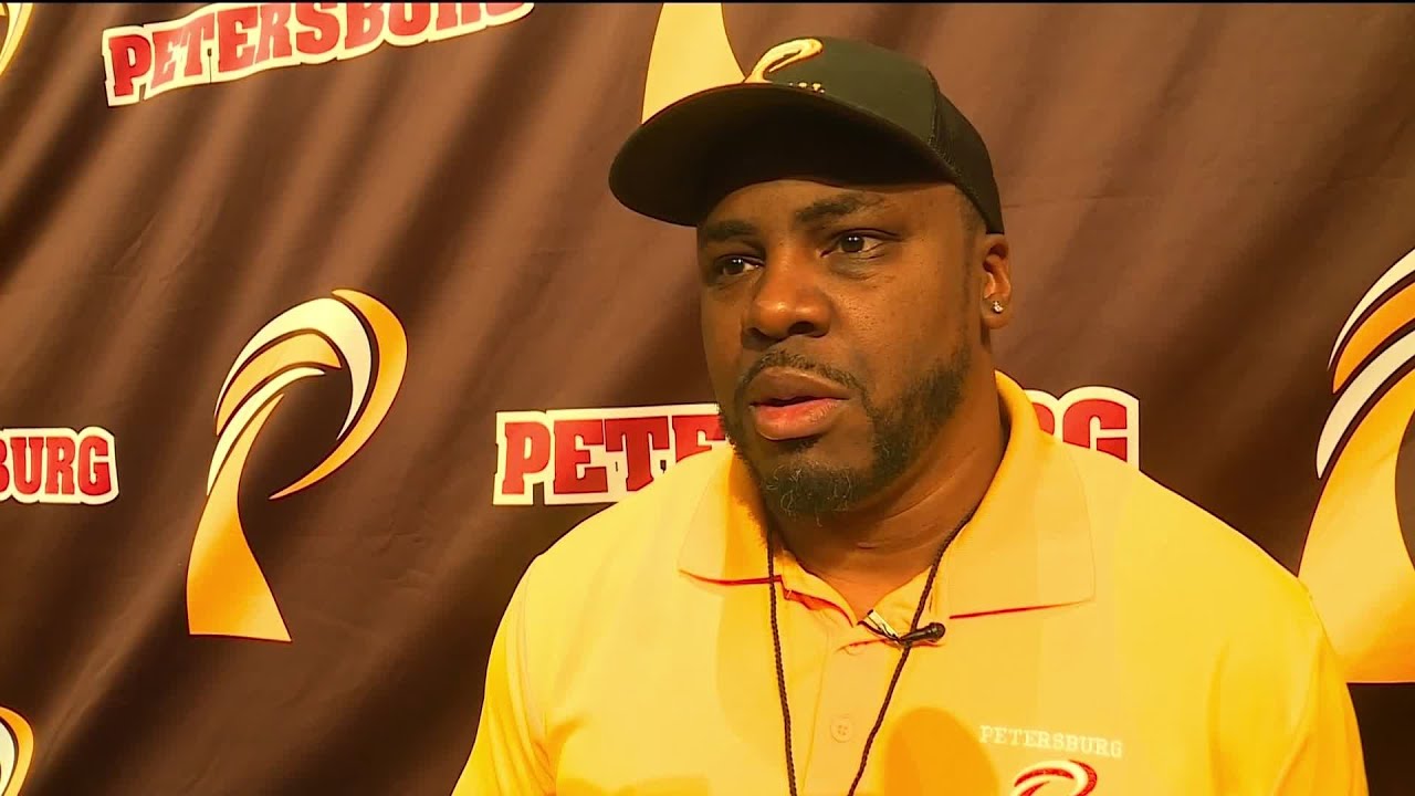 Jerome Mathis introduced as Petersburg's new football coach - YouTube