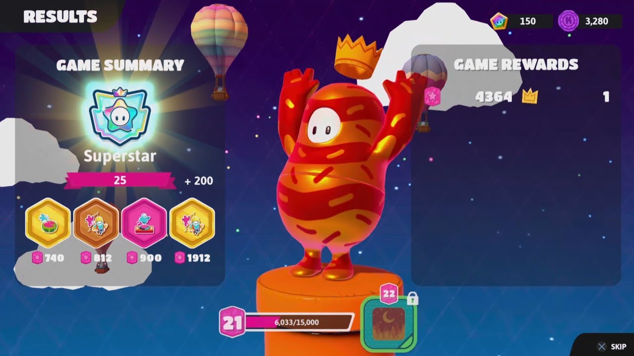 Fall Guys - Getting the Superstar Rank (Climbing to the top was a ...