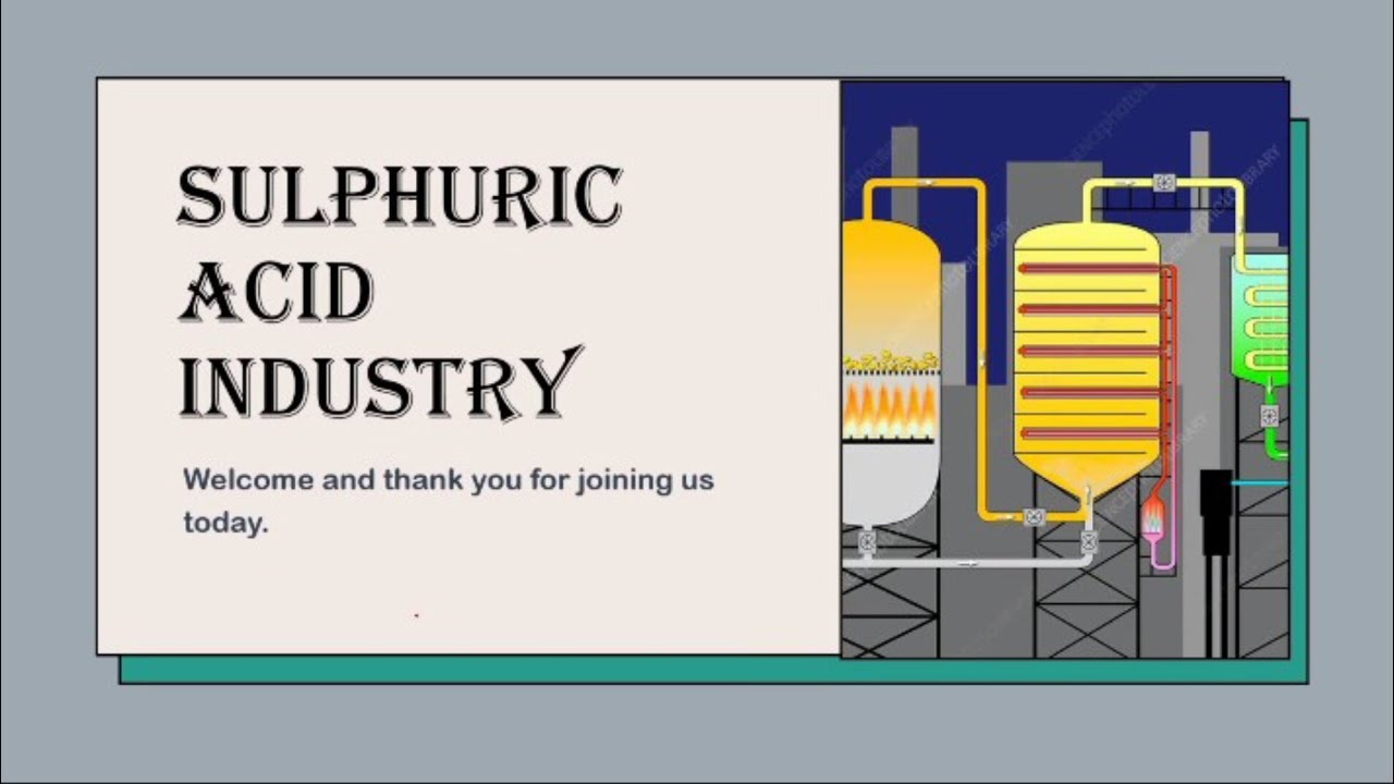 Sulphuric acid industry part 1 |Bs chemistry|chemical industry - YouTube